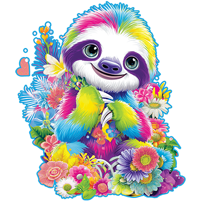 RAINBOW SPARKLE SLOTH Not Applicable | Custom and Stock Heat Transfers ...